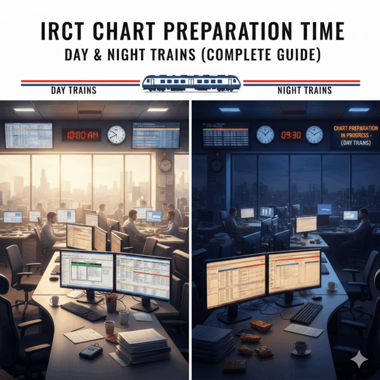IRCTC Chart Preparation Time for Day & Night Trains (2026 Guide)